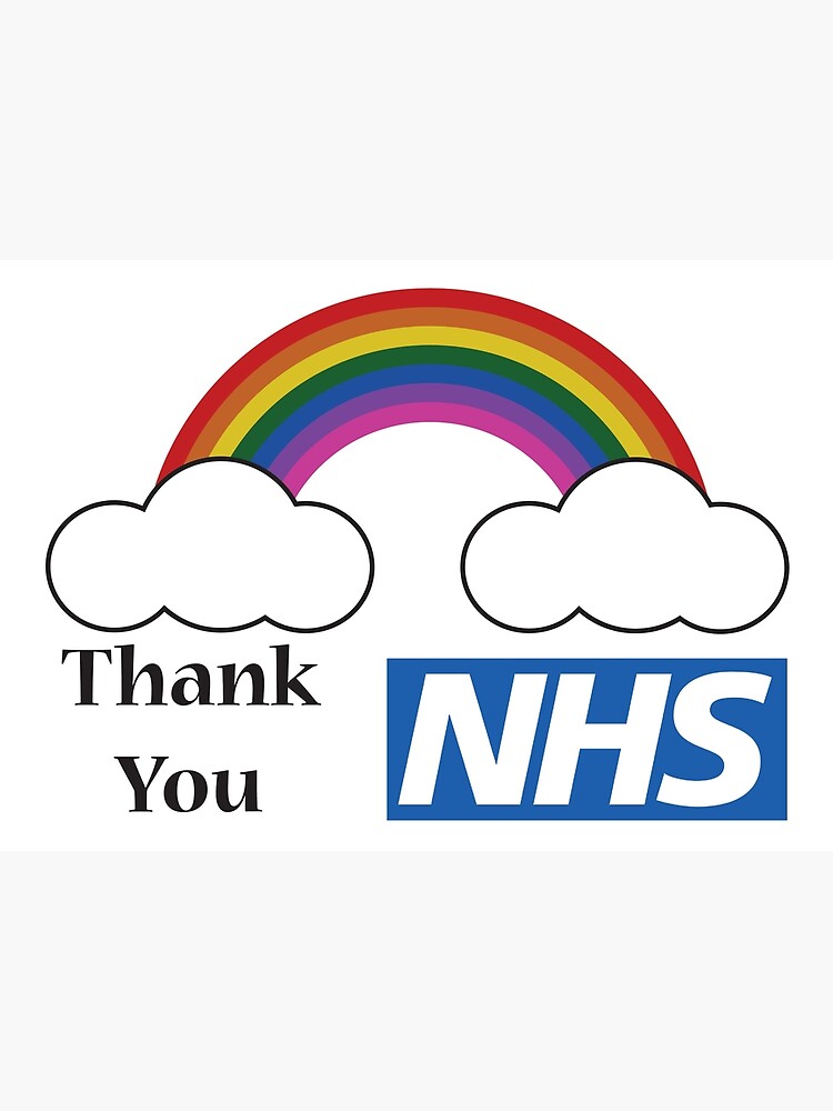 "Thank you NHS" Poster by Ftdesigner95 | Redbubble