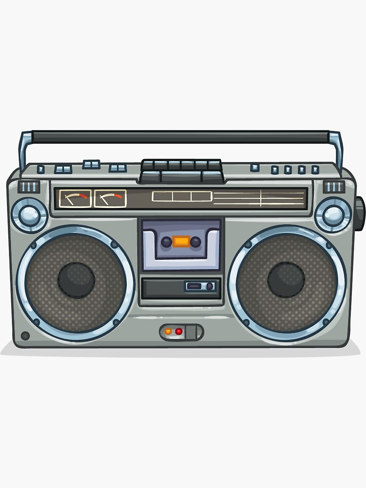 "Boombox" Sticker for Sale by Amar2507 | Redbubble