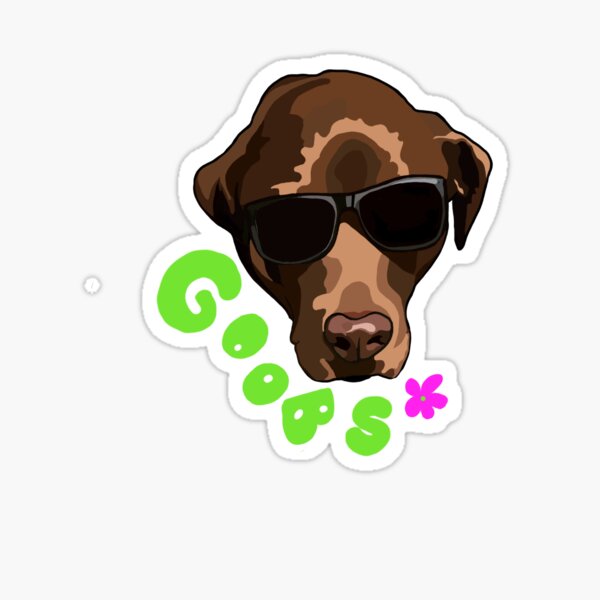"Goobs, the best girl! " Sticker for Sale by ashliethatcher | Redbubble