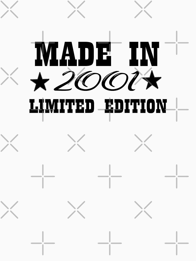 "Made in 2001: LIMITED EDITION retro Neon Funny T-Shirt Cute Shirt ...
