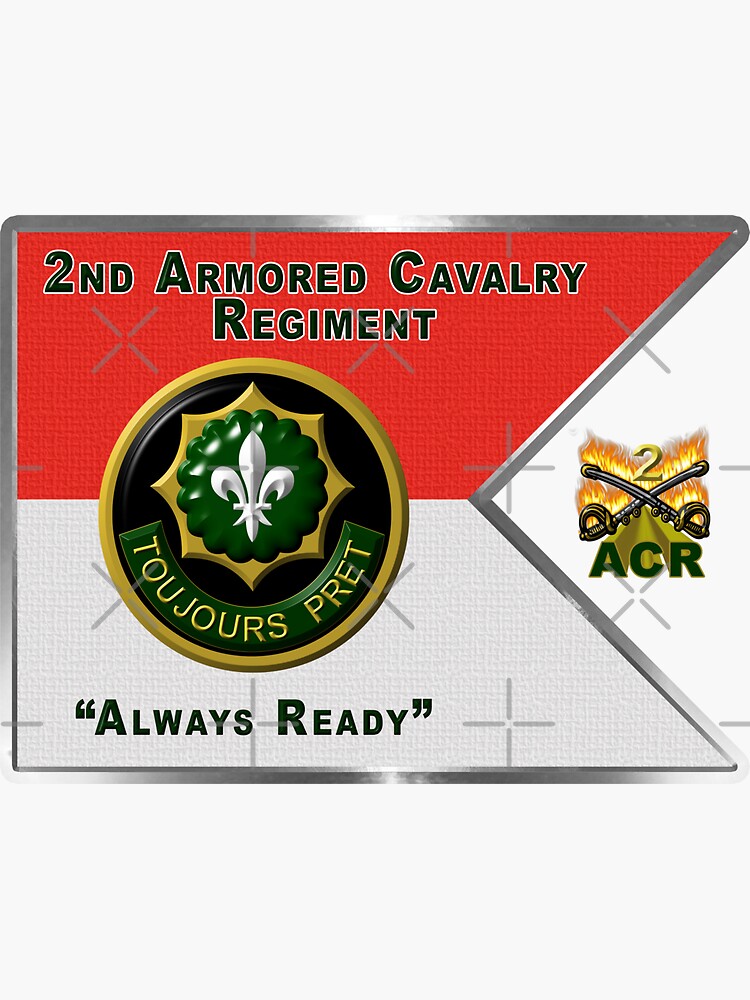 "2nd Armored Cavalry Regiment " Sticker for Sale by SoldierAlways ...