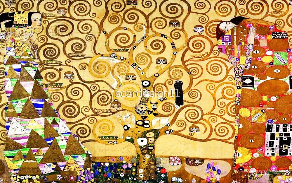 "Tree of Life Stoclet Frieze - Gustav Klimt" by scardesign11 | Redbubble