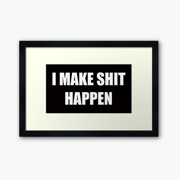 "Boss Gifts - I Make Shit Happen - Funny Bumper Stickers Car Decals ...