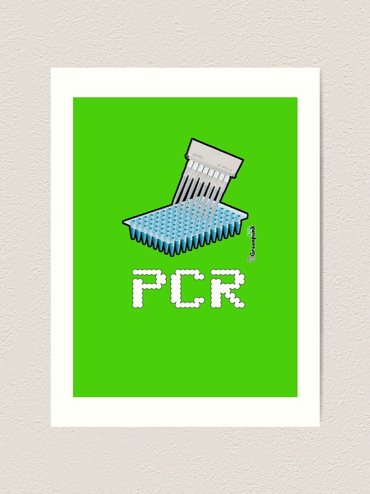 "PCR polymerase chain reaction" Art Print by greenpunkart | Redbubble