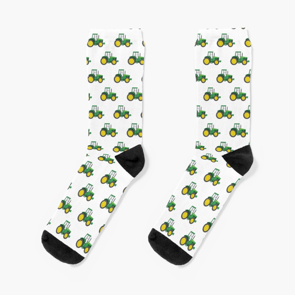 "Green Tractors - Farming - Farm Themed" Socks for Sale by littlearrow | Redbubble