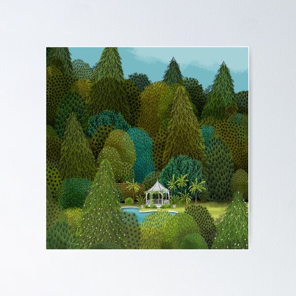 "Poolhouse" Poster for Sale by JANE NEWLAND | Redbubble