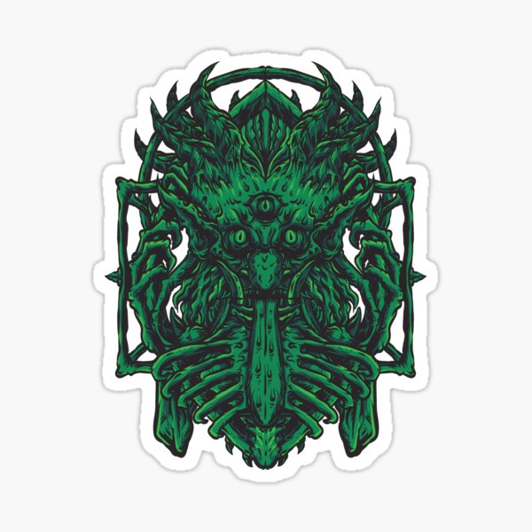 "green creapy leak" Sticker by rockbone | Redbubble