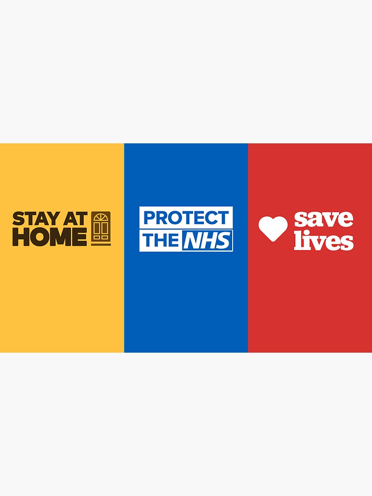 "Protect the NHS save lives" Sticker by memetrashpepe | Redbubble