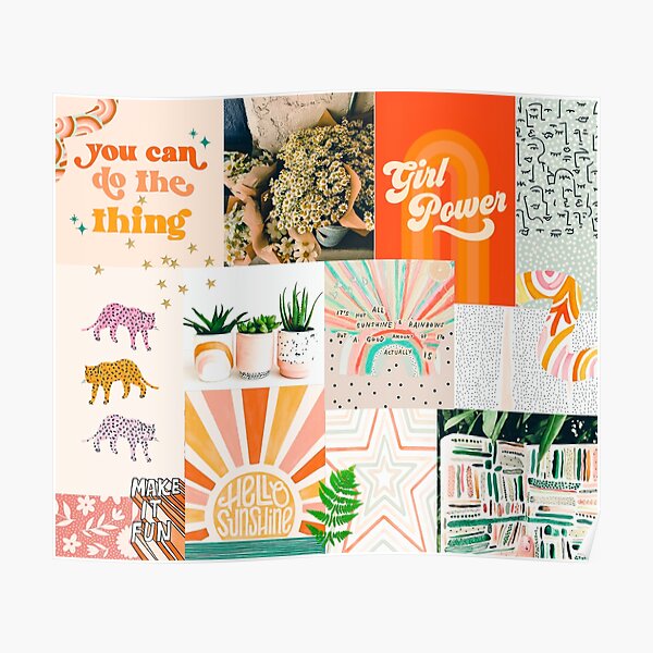 "Happy Honey Mood Board" Poster by alexnoellejones | Redbubble