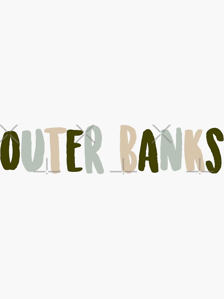 "Outer Banks" Sticker by mutualletters | Redbubble