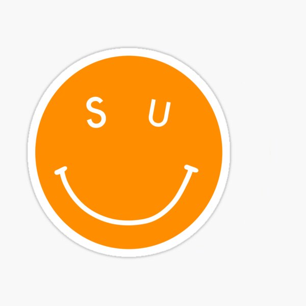 "SU Smiley Face" Sticker for Sale by cadyrstoever | Redbubble