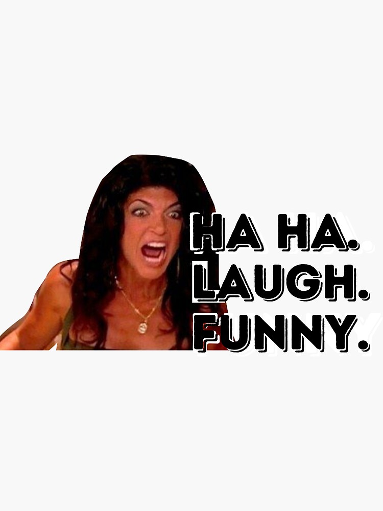 "Haha. laugh. funny." Sticker for Sale by mkelley11 | Redbubble