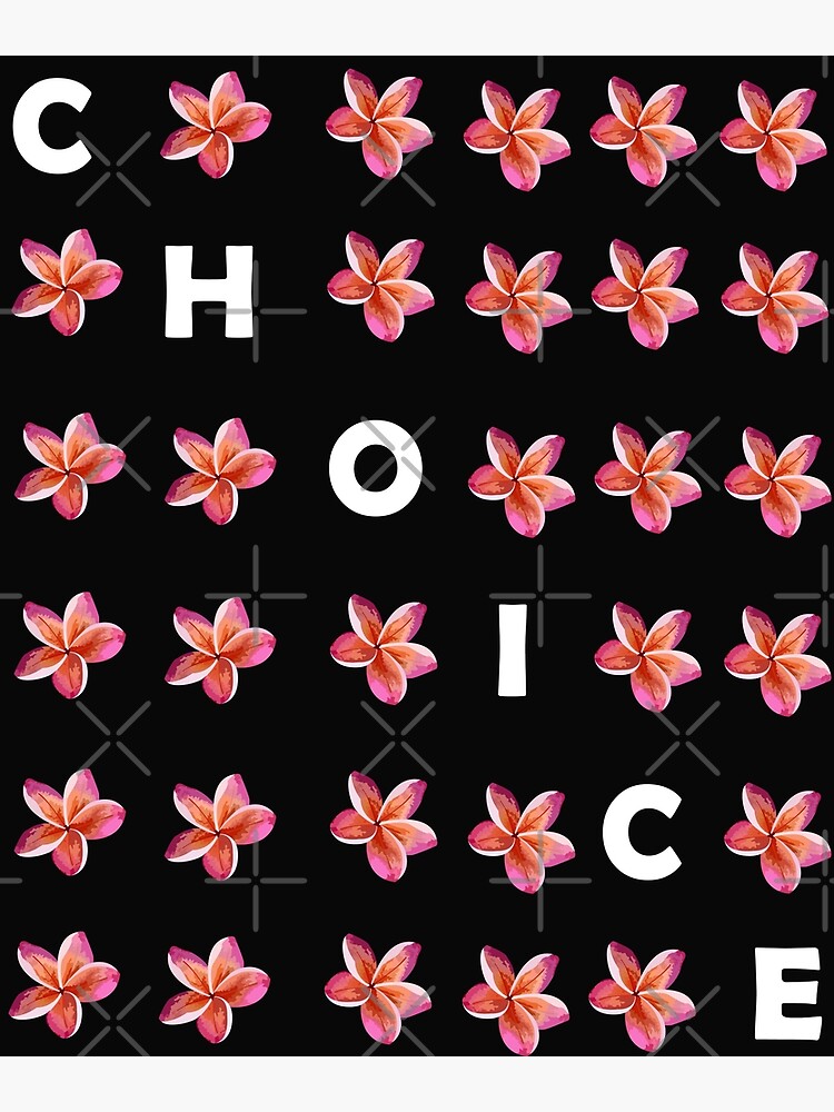 "Choice crossword and Flowers" Poster for Sale by SGS- | Redbubble