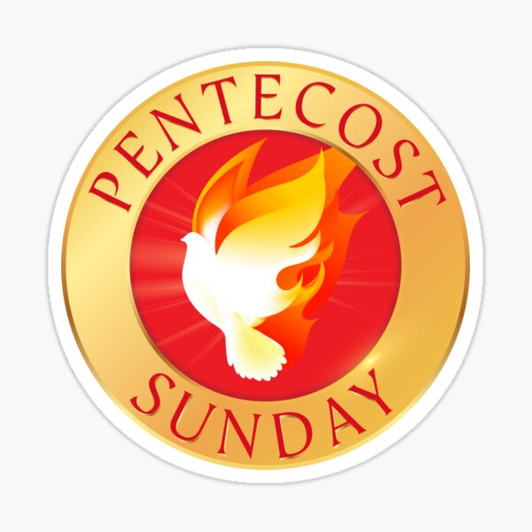 "Pentecost Sunday Dove" Sticker by shaunj | Redbubble