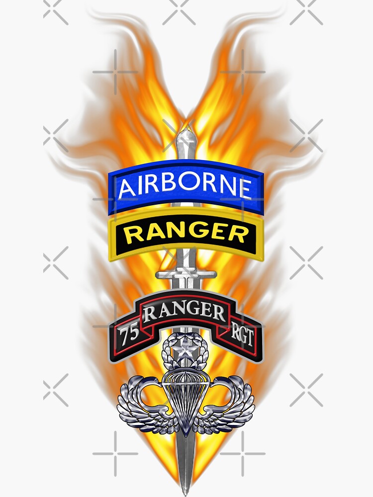 "75th Ranger Regiment Ranger" Sticker by SoldierAlways | Redbubble