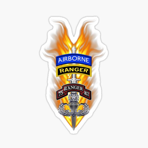 "75th Ranger Regiment Ranger" Sticker by SoldierAlways | Redbubble
