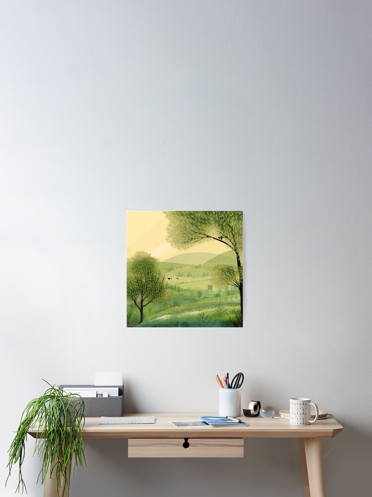"Pastures Green" Poster for Sale by Jane-Newland | Redbubble