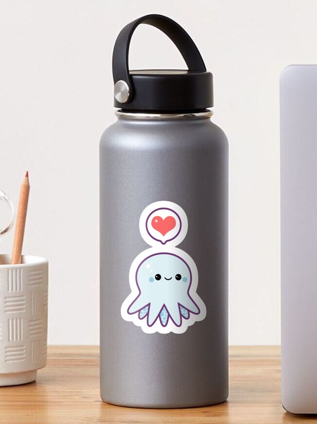 "Cute Blue Octopus" Sticker for Sale by sugarhai | Redbubble