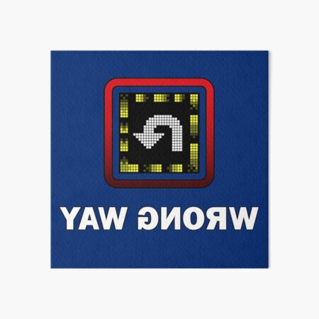 "Reverse (Wrong Way)" Art Board Print by Chutakoopas | Redbubble