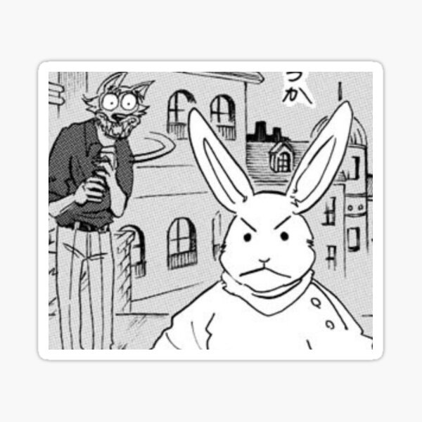 "Beastars panel meme" Sticker for Sale by BonnabellB | Redbubble