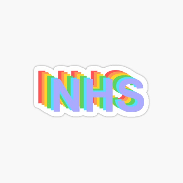 "NHS sticker" Sticker for Sale by cclieng | Redbubble