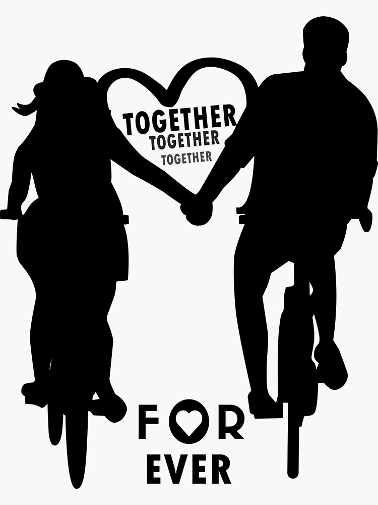 "forever together - for couples" Sticker by elegant-style | Redbubble