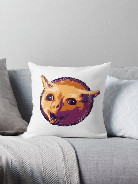 "Coughing Cat Retarded Meme" Pillow for Sale by FinestMeme | Redbubble