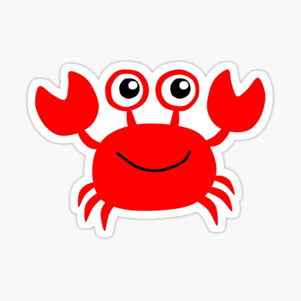 " Cute Crab" Sticker for Sale by valentinapalen | Redbubble