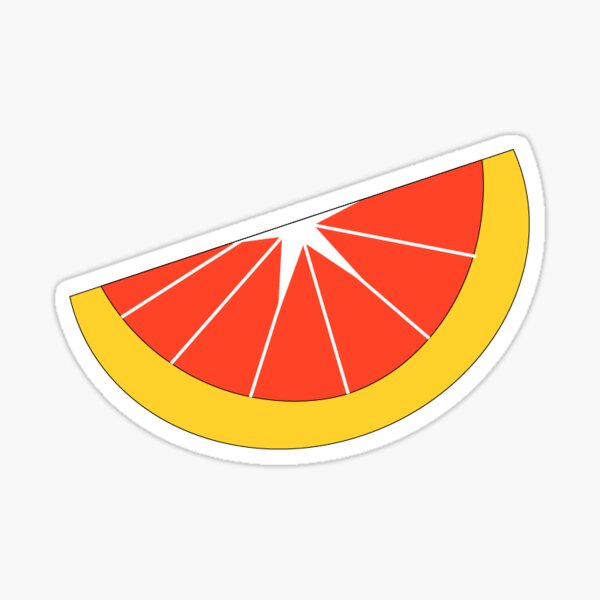 "Grapefruit Logo" Sticker for Sale by AhmedaShah | Redbubble