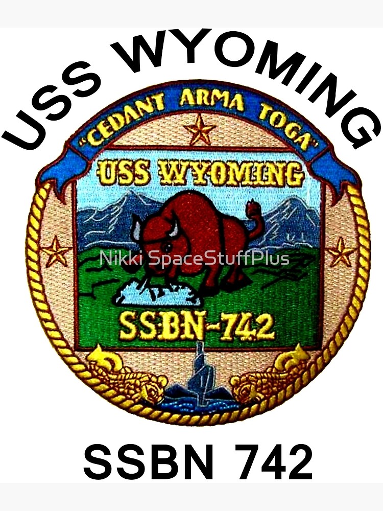 "USS Wyoming (SSBN-742) Crest" Poster for Sale by Spacestuffplus ...