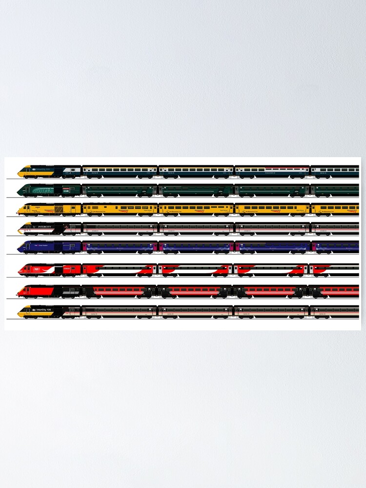 "INTERCITY 125 HST LOCOMOTIVES" Poster for Sale by CraigMatthews ...