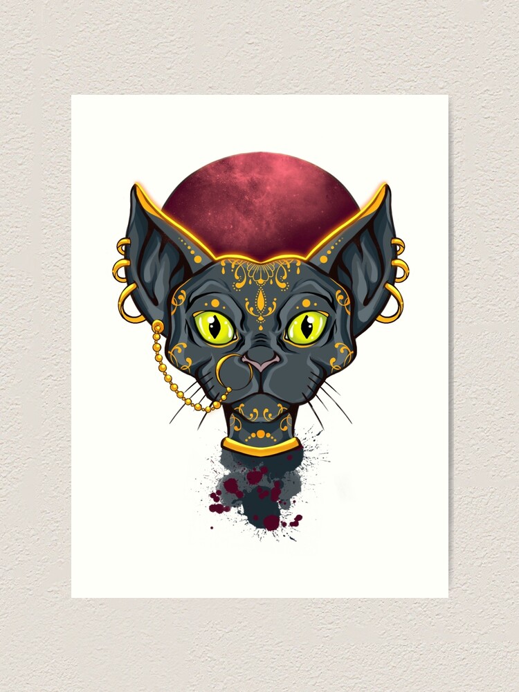 "Bastet" Art Print by Wydja | Redbubble
