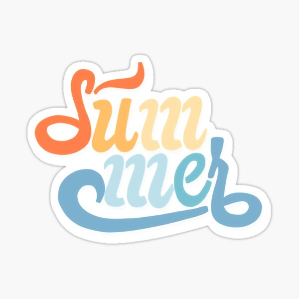 "Summer" Sticker for Sale by artbymckayla | Redbubble