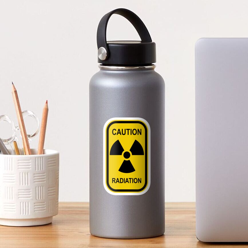 "Radioactive Symbol Warning Sign - Radioactivity - Radiation - Yellow ...
