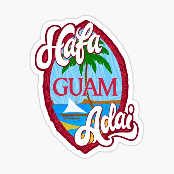 "Hafa Adai Guam Shield" Sticker for Sale by TheLocalFabric | Redbubble