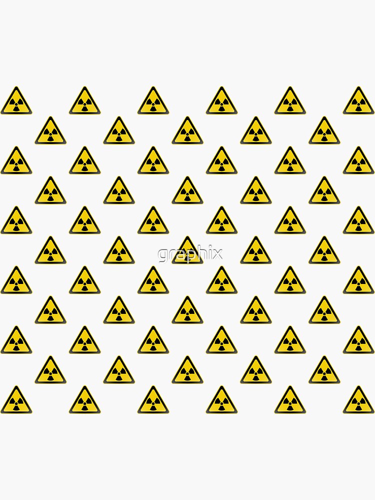 "Radioaktives Symbol Warnzeichen - Radioaktivität - Strahlung - Gelb ...