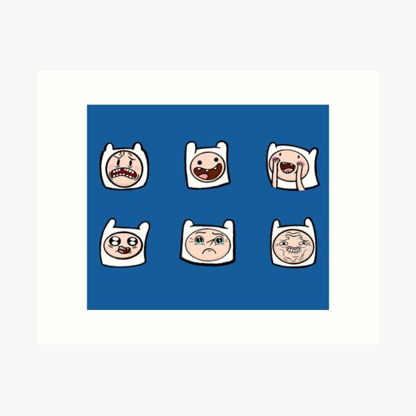Adventure Time Finn Facial Expressions