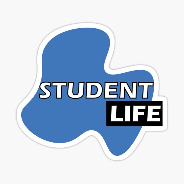 "College student life blue blob" Sticker for Sale by biohazzzard404 ...