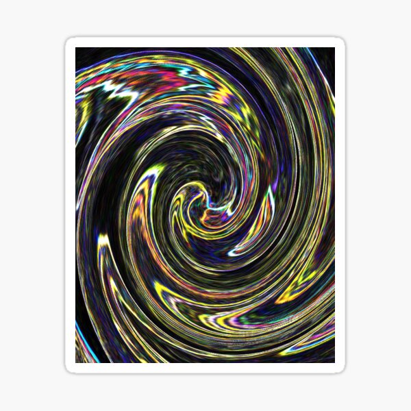 "Neon Cyclone" Sticker by Wild-Dogz | Redbubble