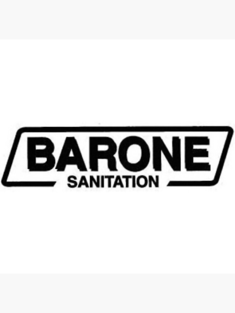 "Barone Sanitation" Sticker by ConnorHero | Redbubble