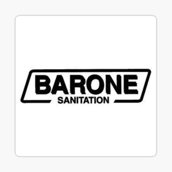 "Barone Sanitation" Sticker by ConnorHero | Redbubble