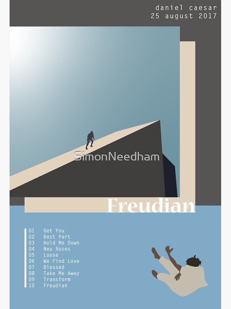 "daniel caesar freudian" Sticker for Sale by SimonNeedham | Redbubble