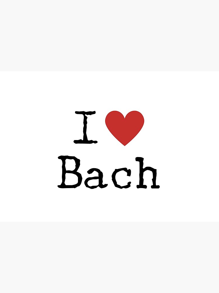 "I Love Bach" Mask for Sale by joanieann19 | Redbubble