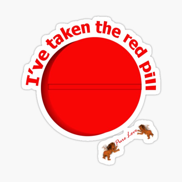 "RED PILL" Sticker for Sale by Jules11 | Redbubble