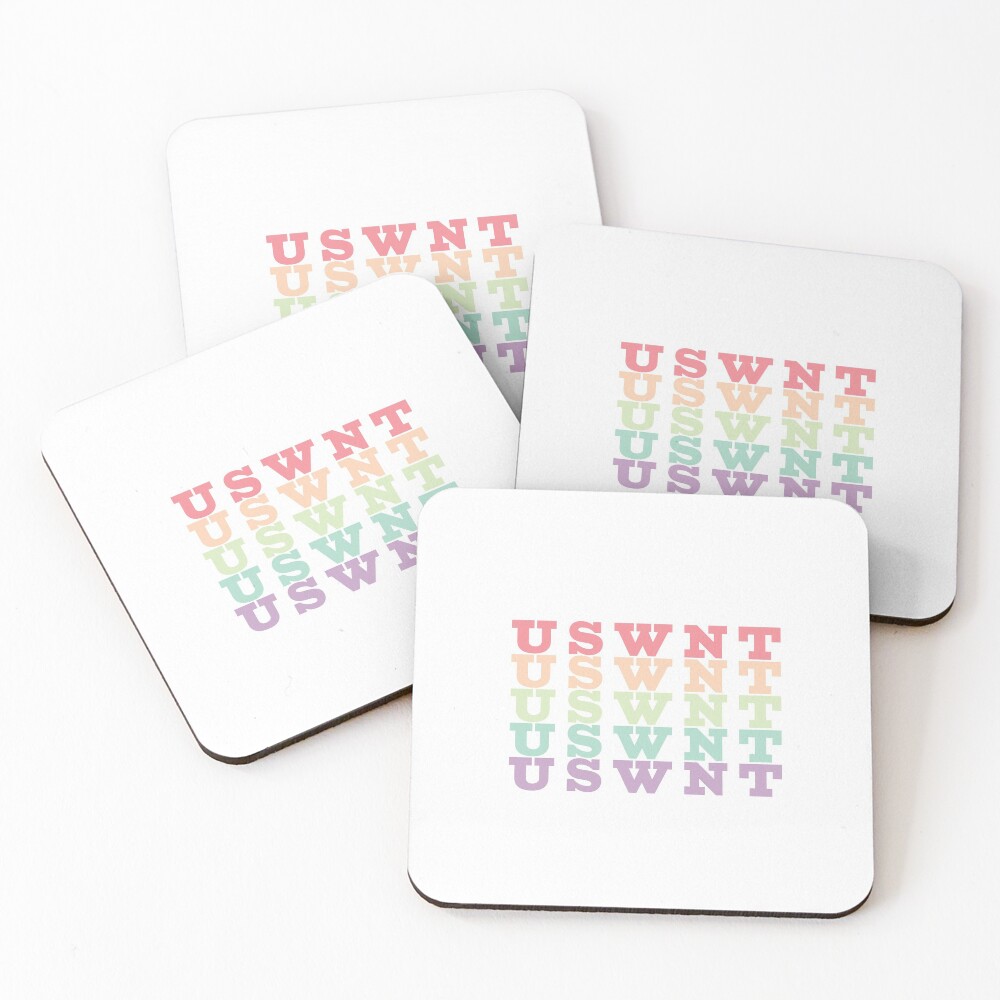 "US women's national soccer team pastel rainbow USWNT" Sticker for Sale ...