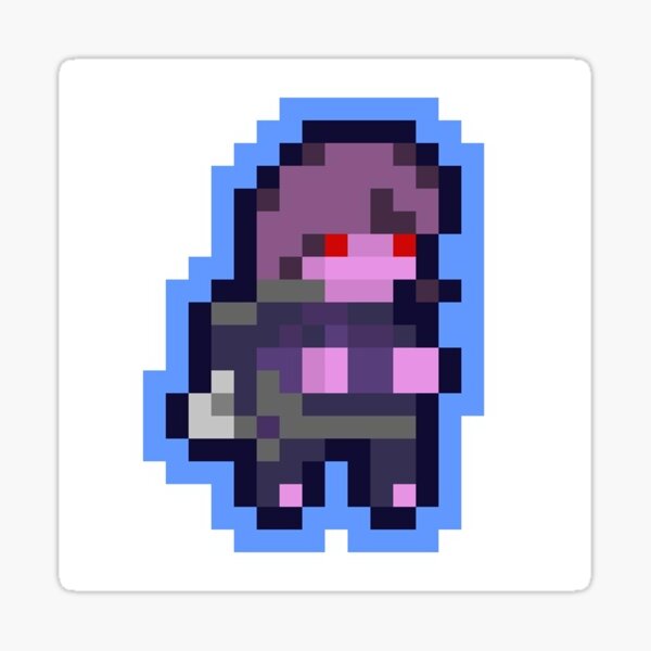 Pegatina «Celeste Pixel Badeline» de Lorranime-san | Redbubble