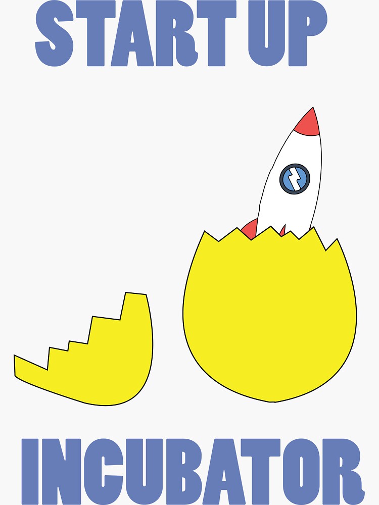 "STARTUP INCUBATOR" Sticker by scriptscode | Redbubble