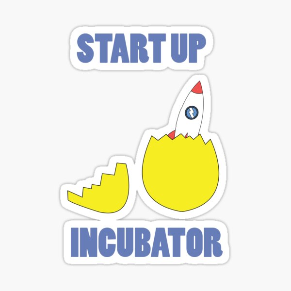 "STARTUP INCUBATOR" Sticker by scriptscode | Redbubble