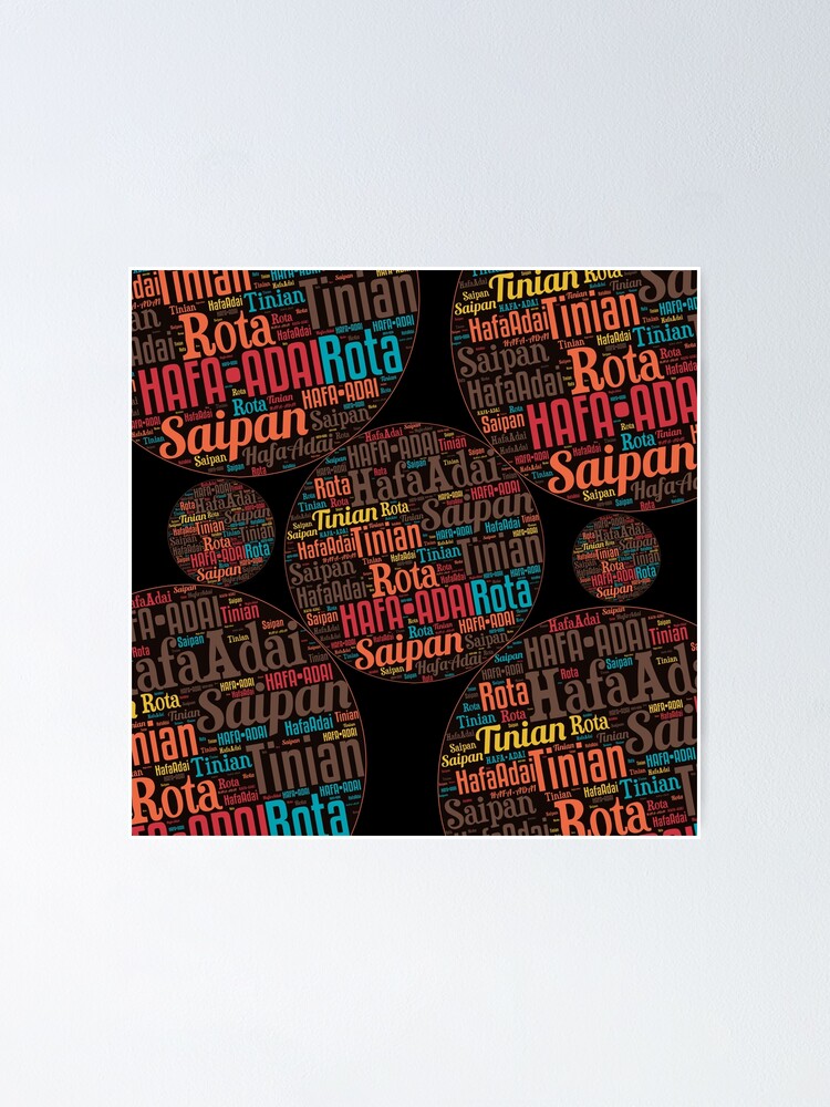 "Saipan Tinian Rota Mix" Poster by BeautifulSaipan | Redbubble