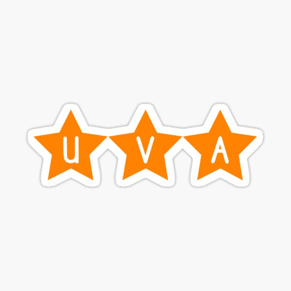 "UVA Stars" Sticker by larakoelliker | Redbubble